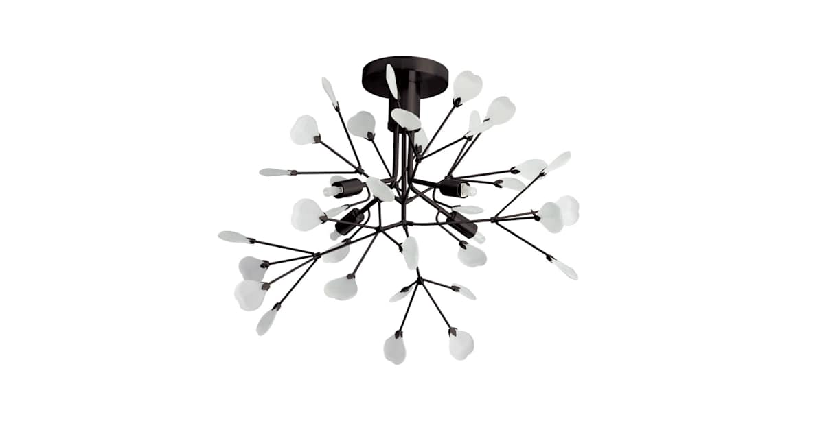 Dainolite PMN-194SF-DBZ Pomona 4 Light 19" Wide Flush Mount Ceiling ...