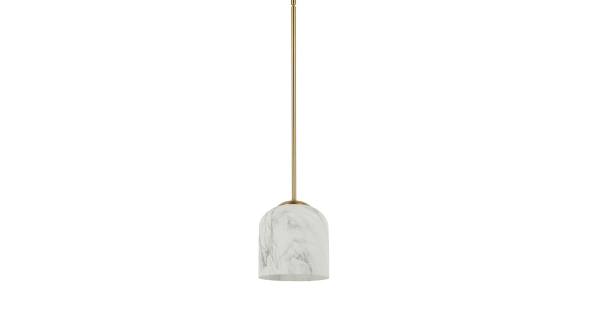 Dainolite PRC-71P-AGB Patrice 7" Wide Mini Pendant | Ferguson Home