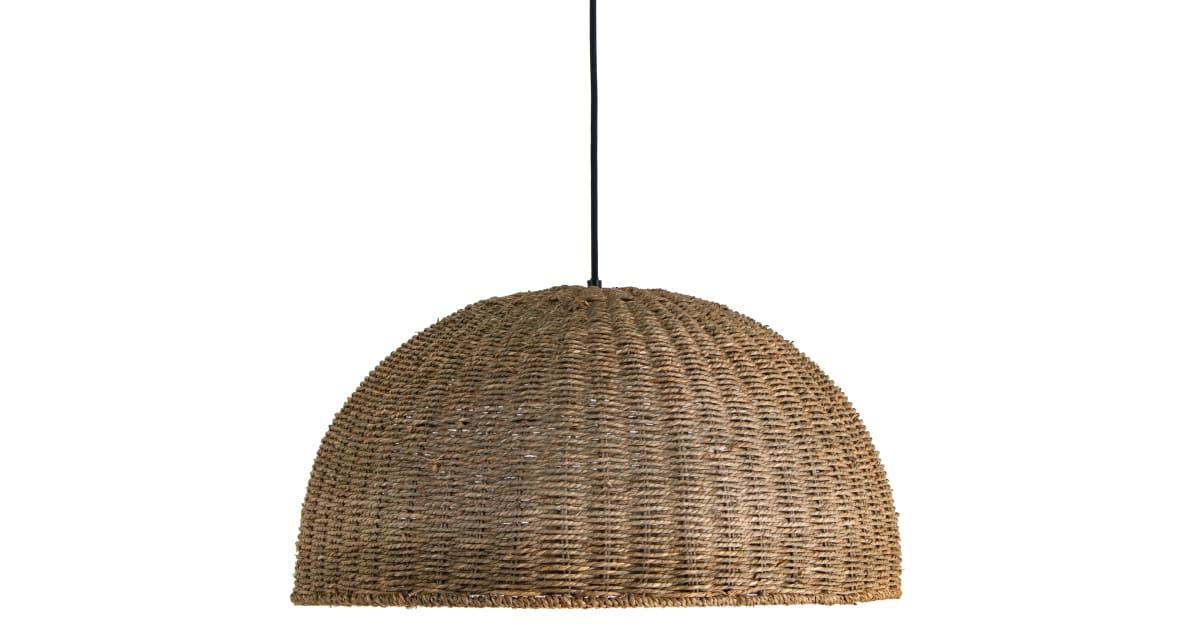 Dainolite PRL-241P-NAT Pourel 3 Light 24" Wide Pendant with Shade ...
