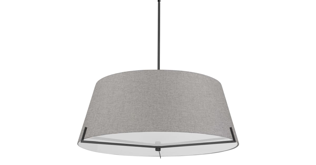 Dainolite PST-324P-MB-GRY Preston 4 Light 33" Wide Dimmable Pendant ...