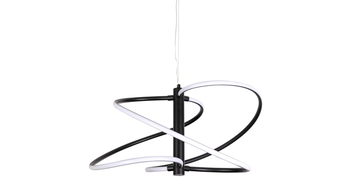 Dainolite ROM-2433LEDP-MB Romy 24" Wide LED Abstract Chandelier | Build.com