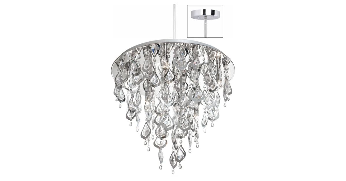 Dainolite SIL-2118C-PC Silhouette 8 Light Chandelier | Ferguson Home