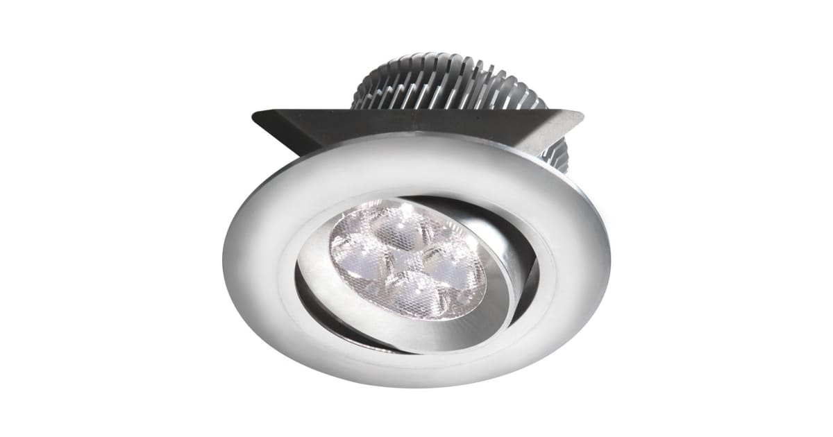 Dainolite SMP-LED-8-AL LED Integrated Recessed Fixture 3.5" Adjustable ...
