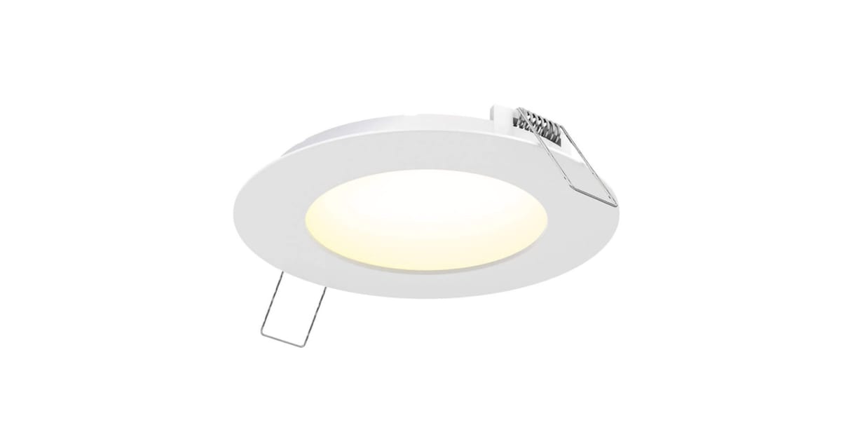 DALS Lighting 2004-WH 4" LED Canless Recessed Fixture - 3000K ...