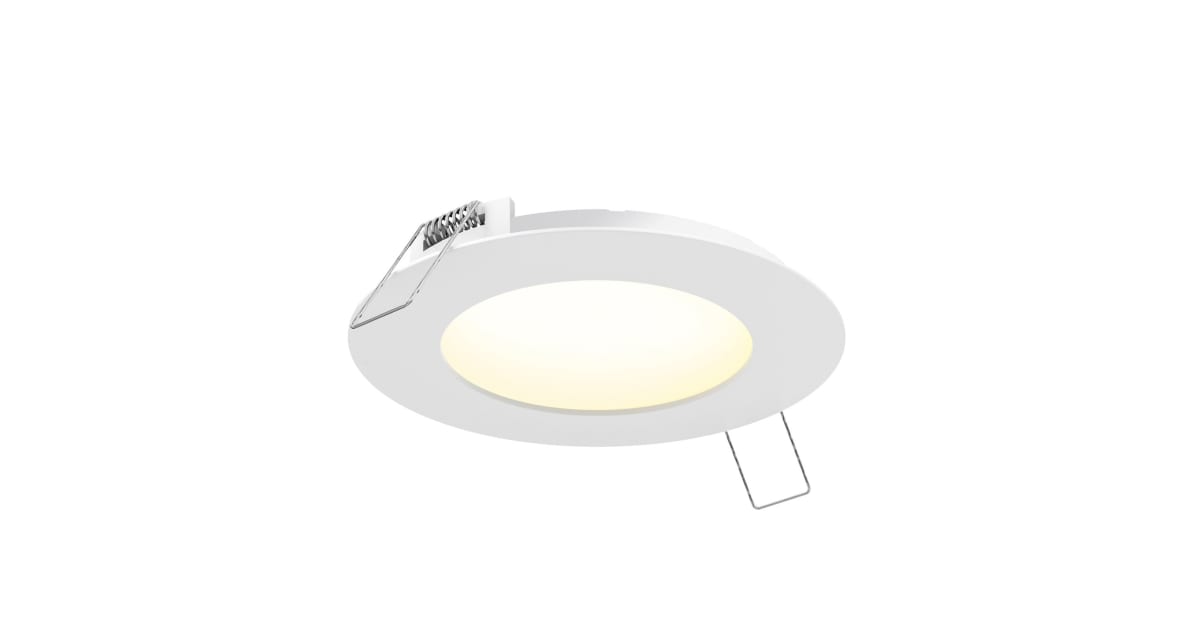 DALS Lighting 5006W-4K-WH Essential Series 6" LED Canless Recessed ...