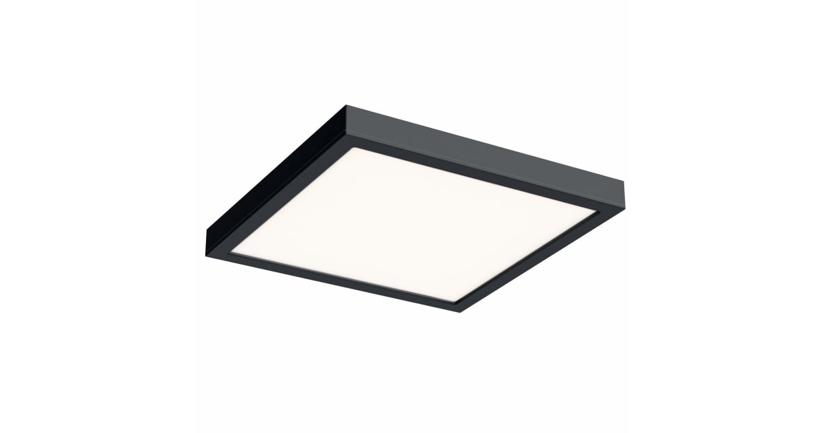 DALS Lighting CFLEDSQ14-CC-BK 14" Wide LED Flush Mount Square Ceiling ...