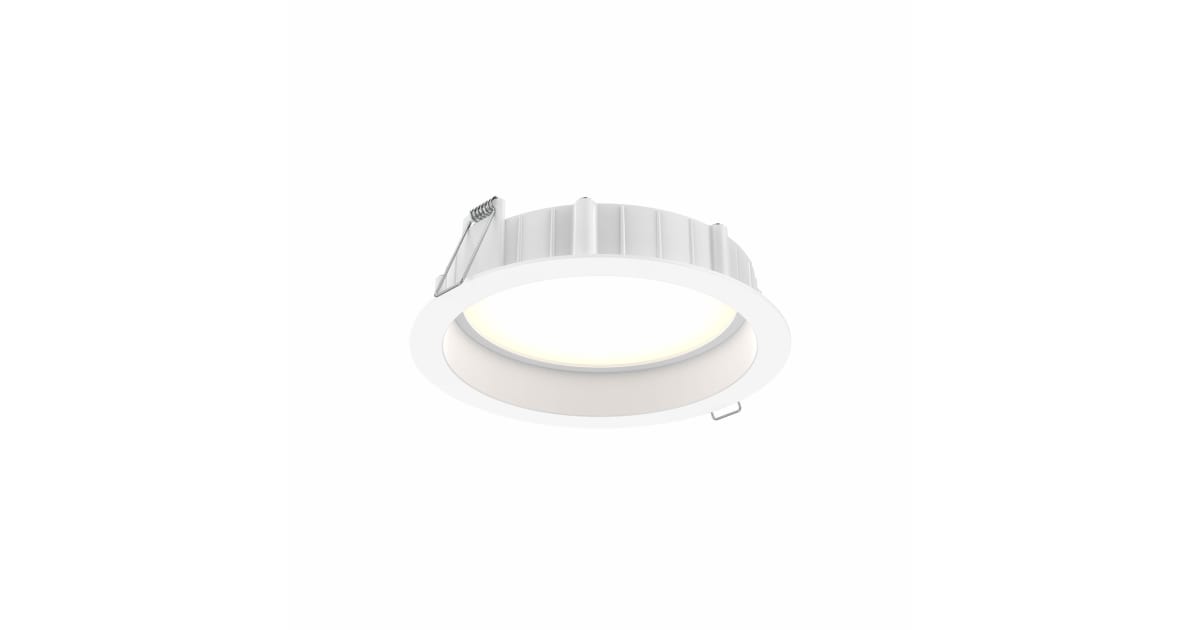 DALS Lighting DRR6-CC-WH Notch 6" Integrated LED Baffle Recessed Trim ...