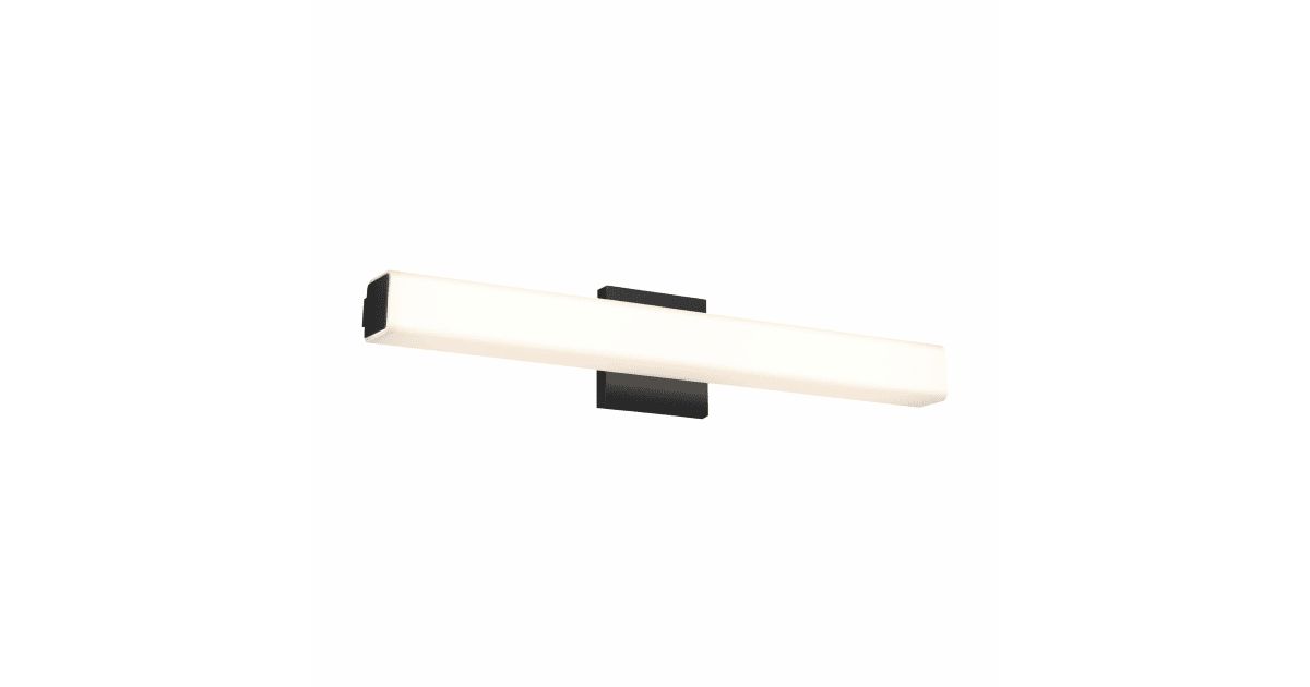 DALS Lighting LEDVAN001-CC-24BK Nobel 5" Wide LED Bath Bar | Ferguson Home