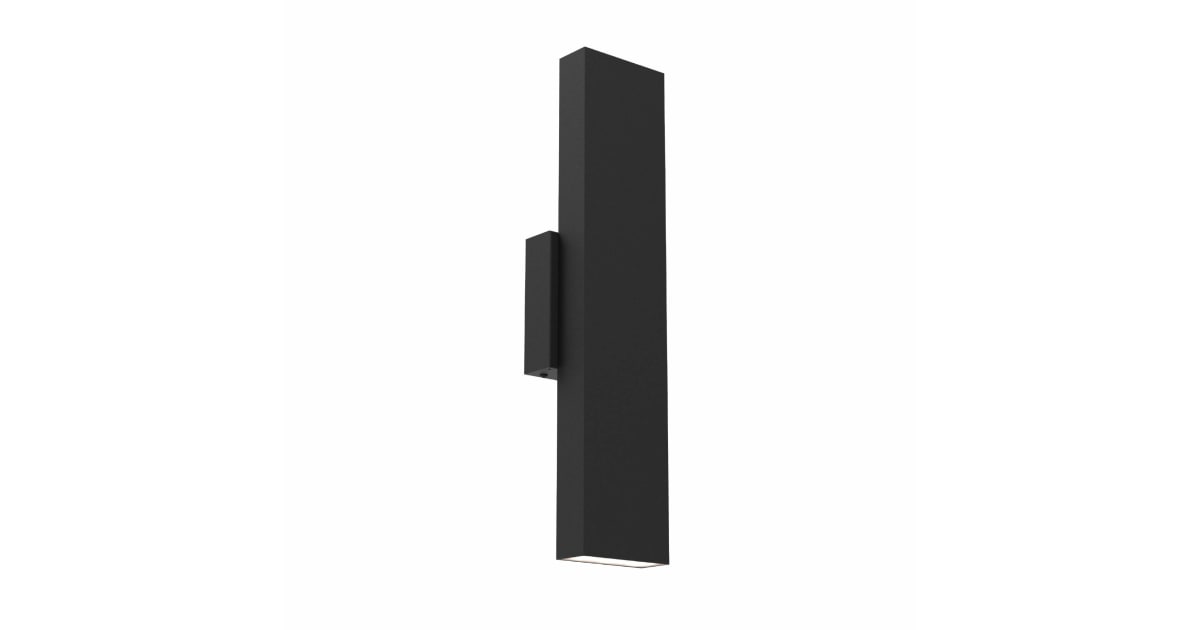 DALS Lighting MSLWALL-3K-BK 18" Tall LED Outdoor Wall Sconce - ADA ...
