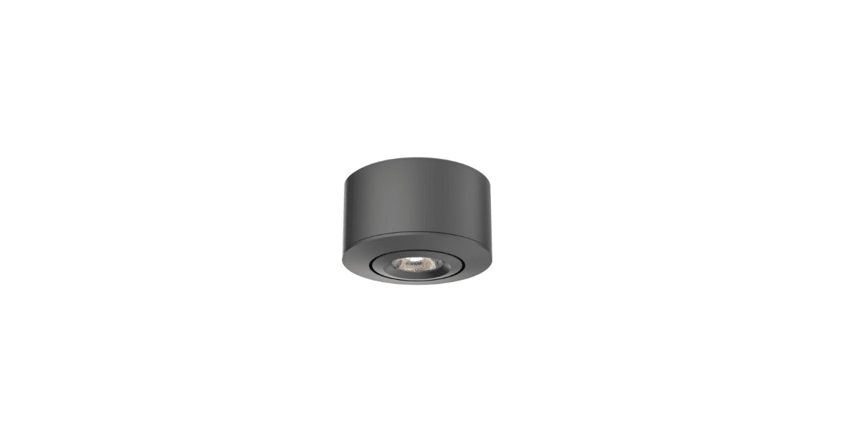 DALS Lighting LEDRDM1-BK Mini-Puck 2" Wide 2-in-1 Surface or Recessed ...