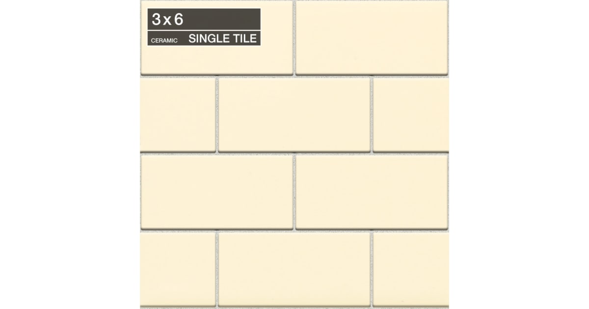 Daltile Rittenhouse Square Crisp Linen 6" x 3" Ceramic Floor Tile ...
