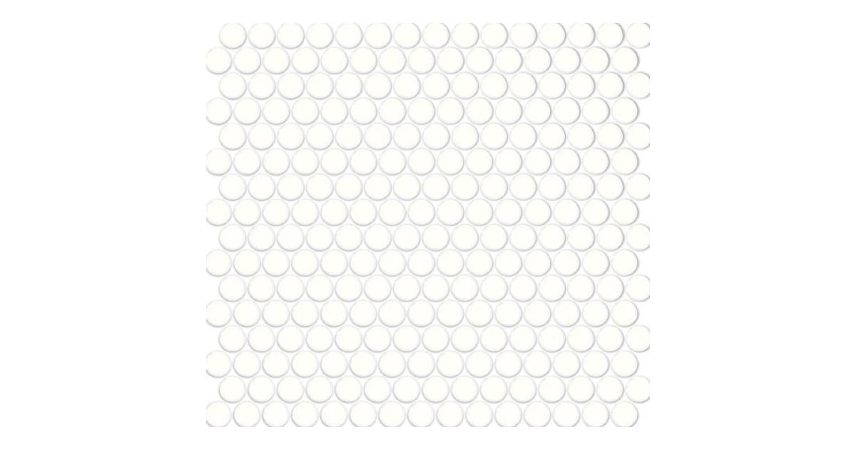 Daltile 0190PNYRDMSGL Glossy Penny Rounds Tile, 1.06 Sq.Ft. Per Sheet ...