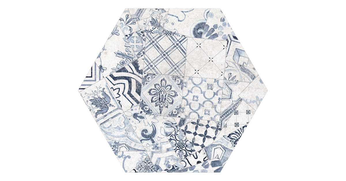 Daltile AR648HEXDECO1P2 Scripter - 8" x 8" Mosaic Floor and Wall Tile ...