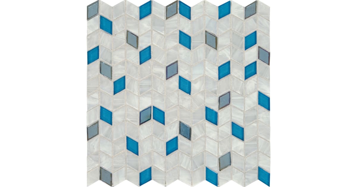 Daltile IR0411DIAMS1P Interstellar - 1" x 2" Diamond Chevron and ...