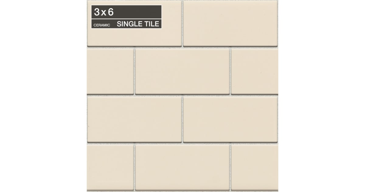 Daltile Rittenhouse Square Almond 6" x 3" Ceramic Floor Tile | Ferguson ...