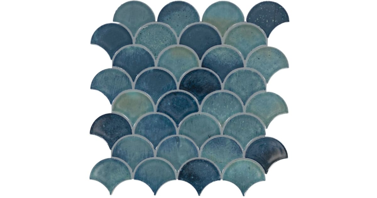 Daltile MR47FAN3MBMSGL Miramo - 13" x 13" Specialty Wall Tile - Glossy ...