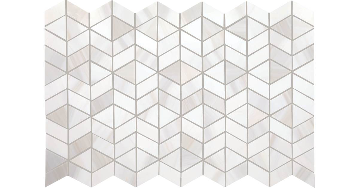 Daltile PT30ZIPPERMSPL Perfit Mosaix - 18" x 12" Chevron Floor and Wall ...