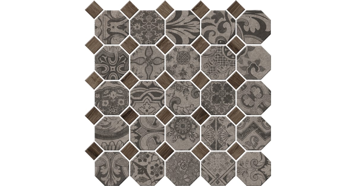 Daltile RT132OCTMS1P2 Rhetoric - Dot-Mounted Mosaic Floor and Wall Tile ...