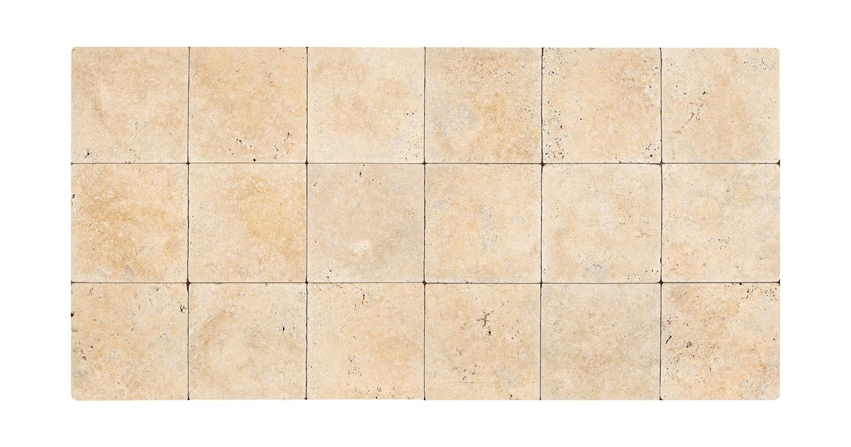 Daltile T1021212TS1P-SAMPLE Travertine Collection - 12" x 12" Square ...