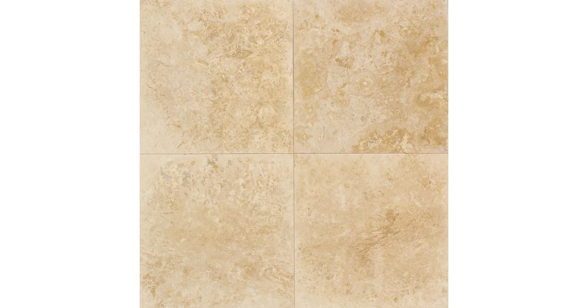 Daltile T324181812X1U Travertine - 18" x 18" Square Floor and Wall Tile ...