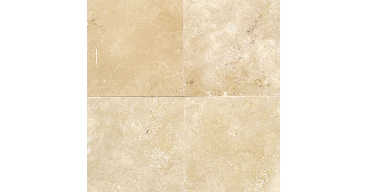 Daltile T71416161U Travertine - 16" x 16" Square Floor and Wall Tile ...