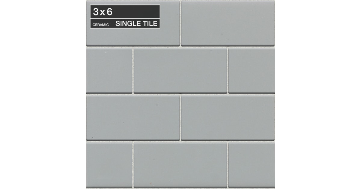 Daltile Rittenhouse Square Desert Gray 6" x 3" Ceramic | Build.com
