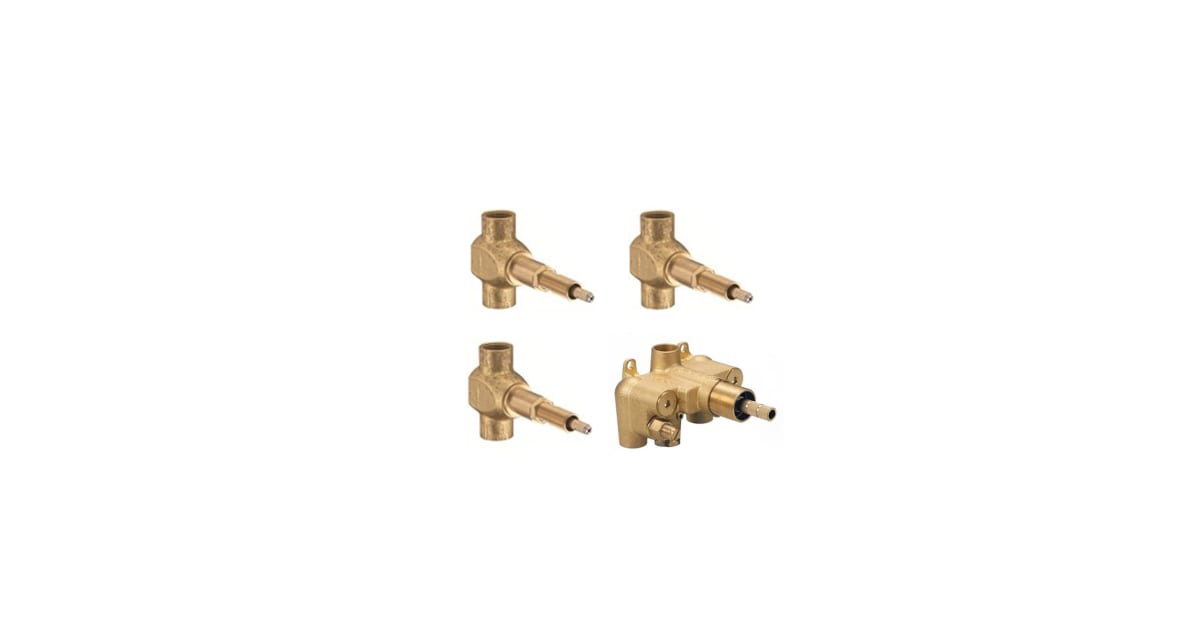 Danze 4-Valve 3/4" Shower Valve Bundle Showers Shower Valves 3/4 Inch ...