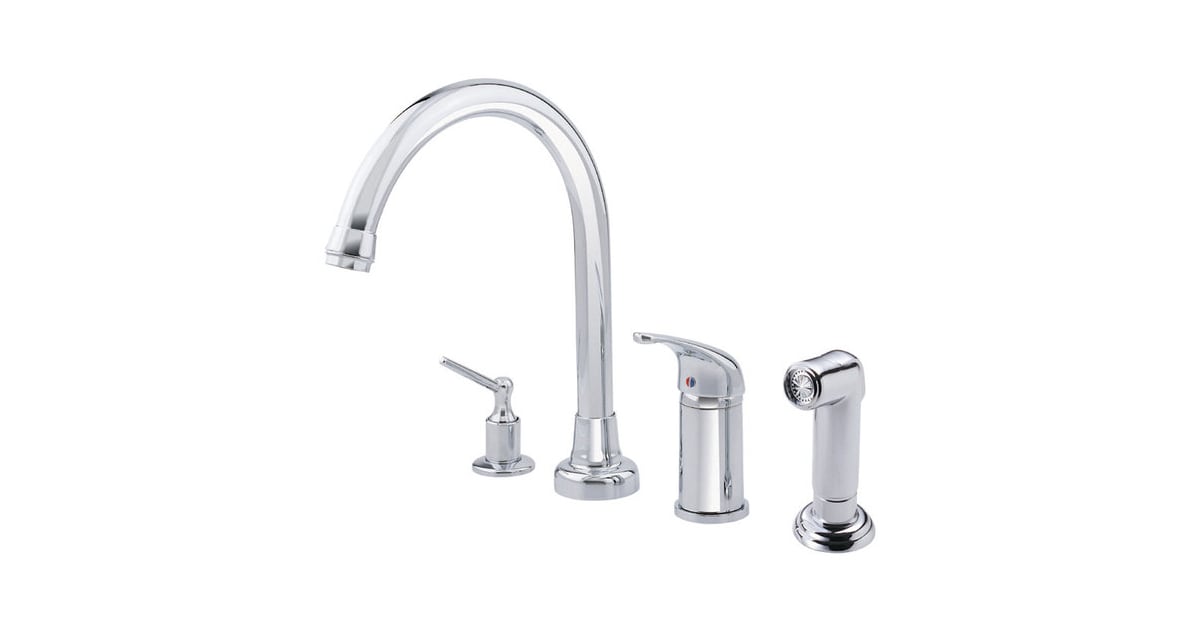 Danze D409012 Kitchen Faucet - Includes Side Spray and Soap Dispenser ...