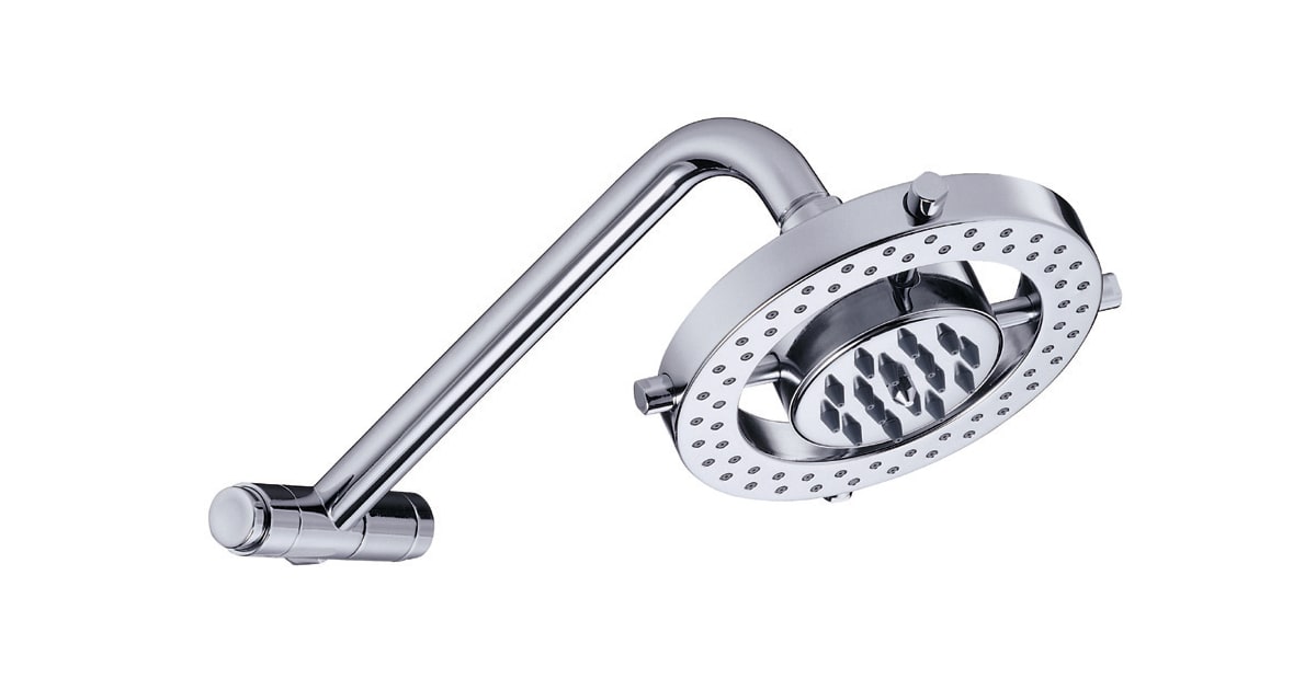 Danze D461701 6" Shower Ring Rain Shower Shower Head with Arm Extension ...