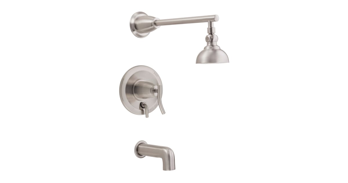 Danze D504054BN Single Handle Pressure Balanced Tub and Shower Trim and ...