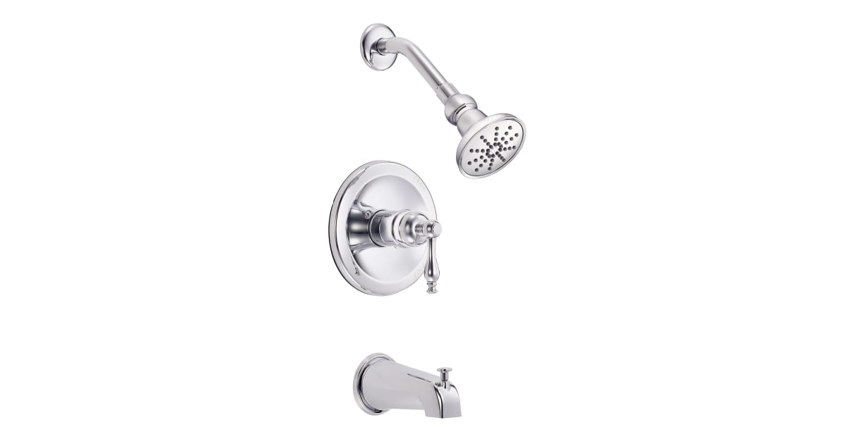 Danze D503155T Pressure Balanced Tub and Shower Trim Package with ...