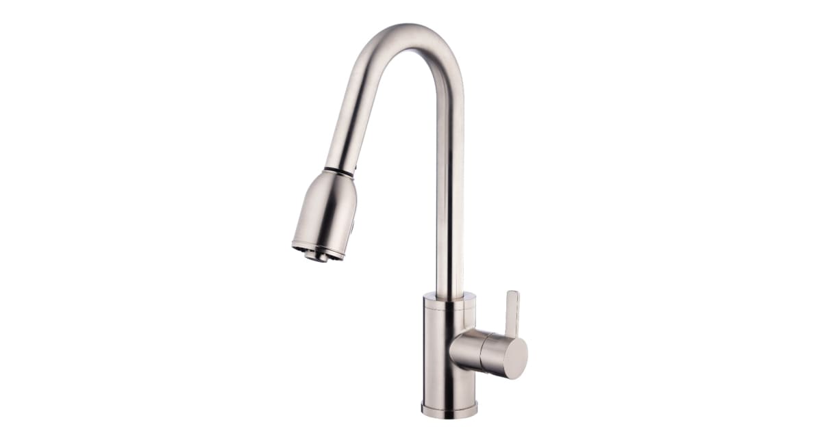 Danze DH457033SS Back Bay Pull Down Spray Kitchen Faucet (Valve ...