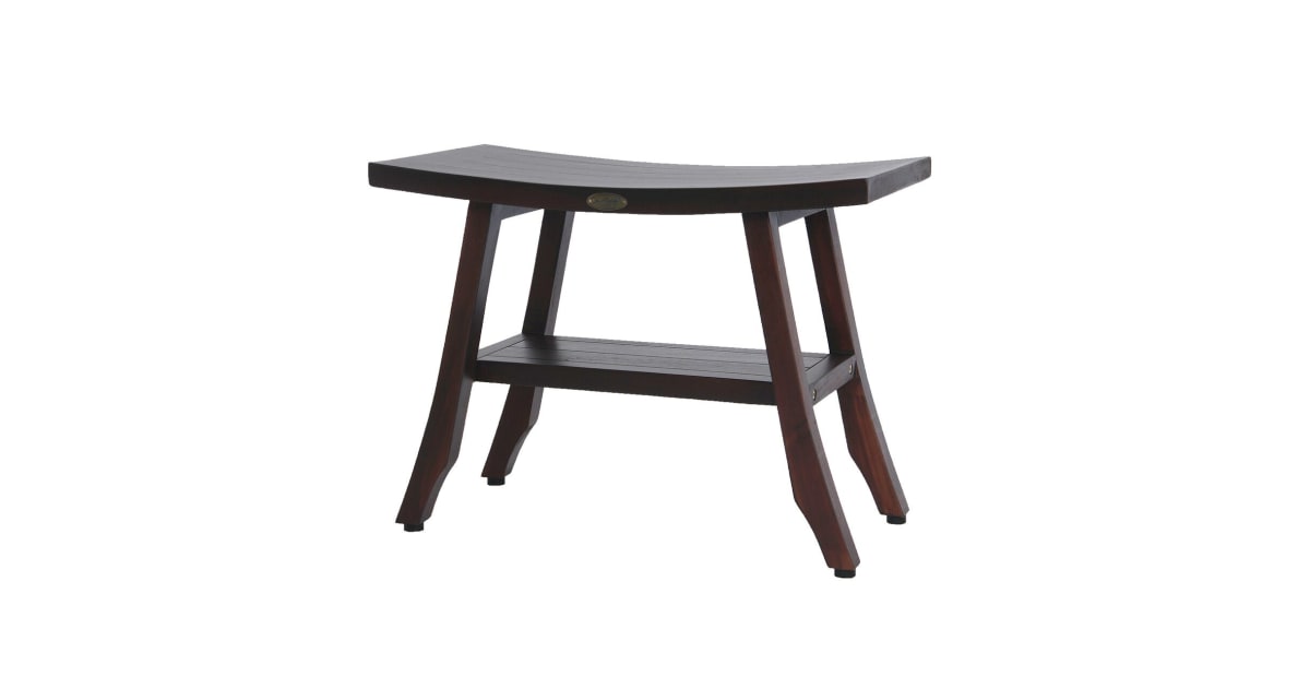 DecoTeak DT162 Satori 24" Solid Teak Shower and Bathroom Bench with ...