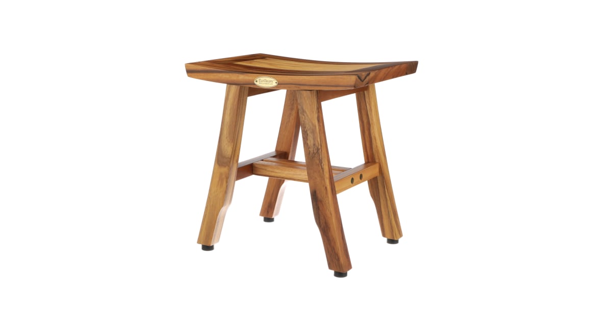 DecoTeak ED1050 Satori 14" Compact Teak Shower and Bathroom Bench ...