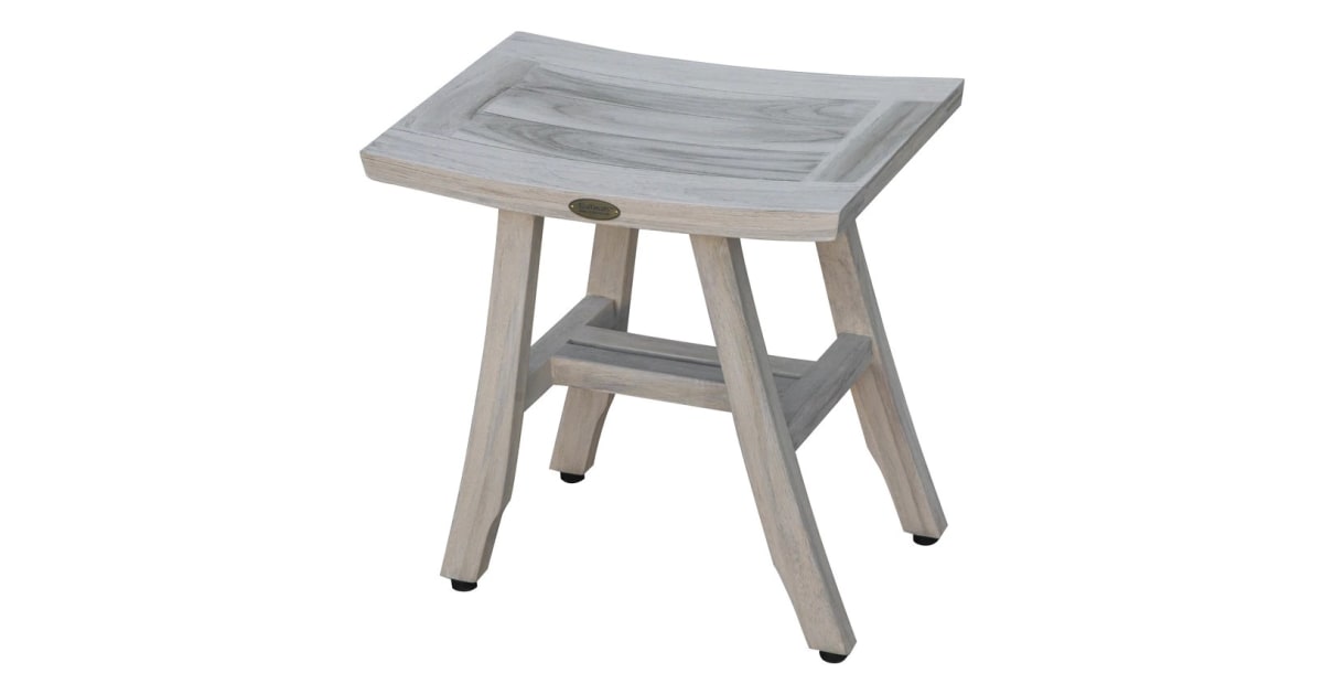 DecoTeak ED1161 Satori 18"Teak Shower and Bathroom Stool | Ferguson Home