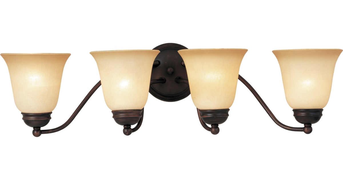Delacora 2123WSOI 4 Light 27.5" Wide Bathroom Fixture from the Basix Collection | Ferguson Home