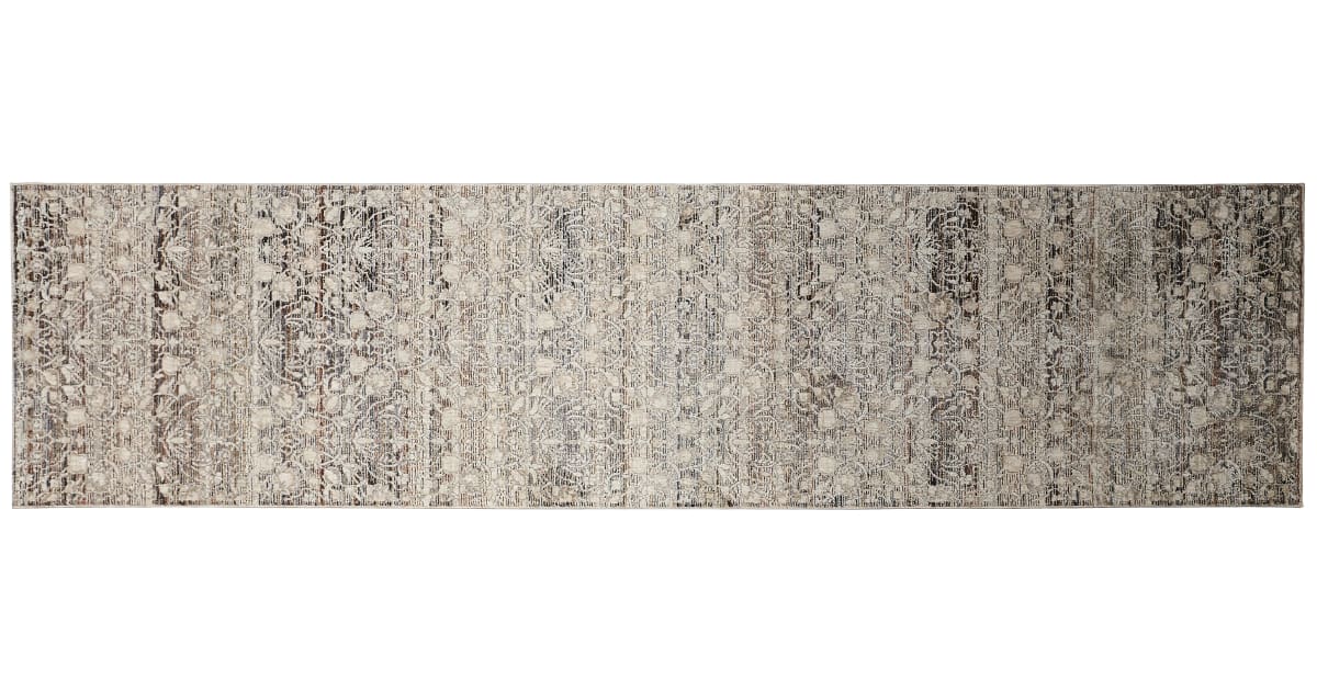 Delacora 31580 Strata Blend 2-1/2' x 10' Cotton and Viscose Abstract ...