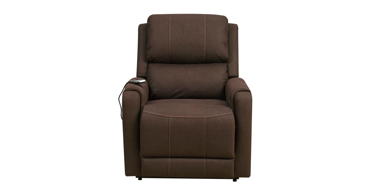 Delacora A309-016-064 Larson 32-1/2" Wide Upholstered Power Lift ...