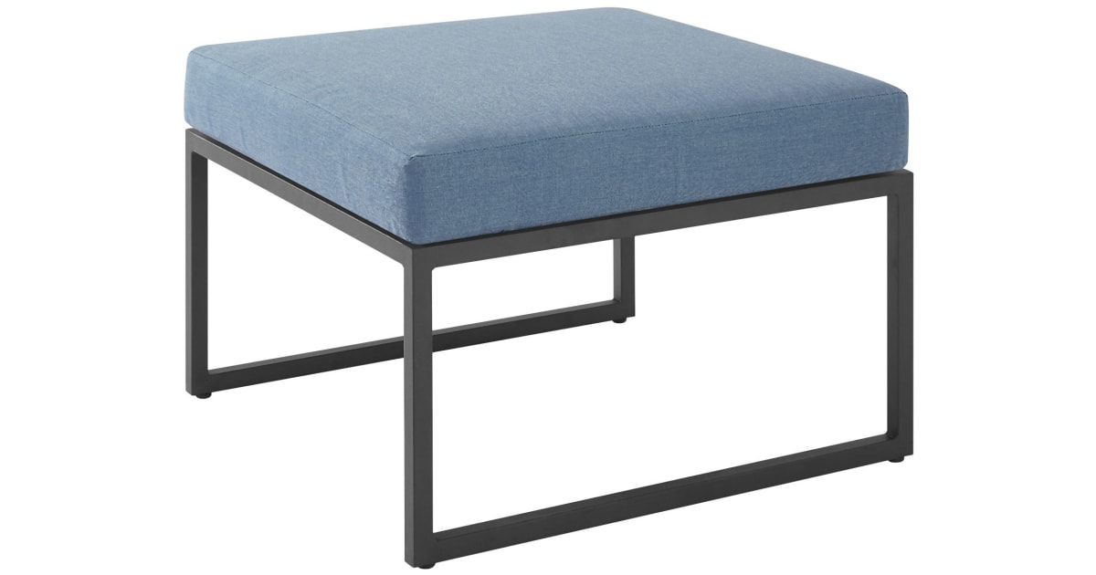 Delacora BDRTRINOTBU Fenwick Isle 22" W Outdoor Patio Modular Ottoman ...