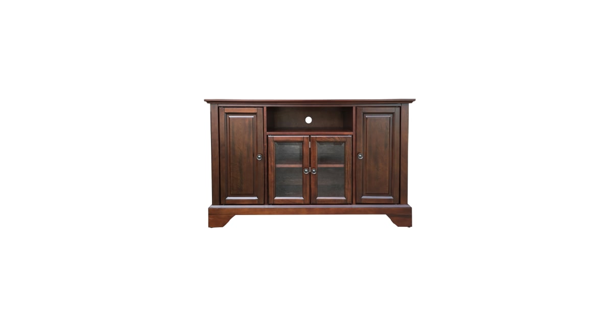Delacora BITV002BN Brayson 48 Inch Wide Wood Media Cabinet | Build.com
