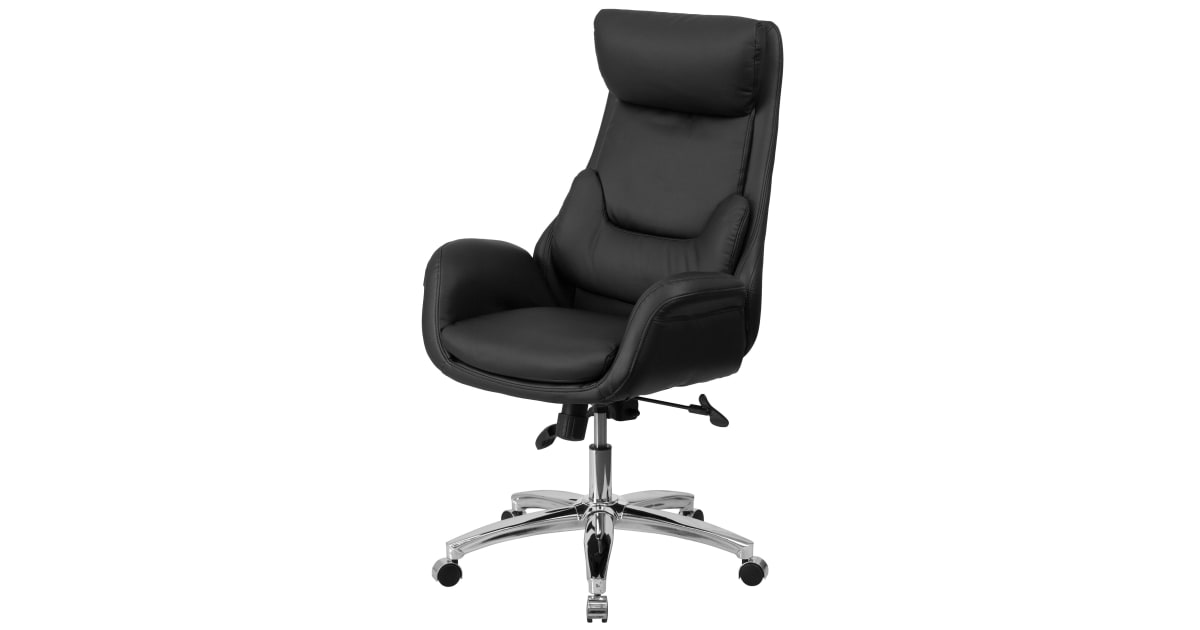 Delacora BT-90027OH-GG 27 Inch Wide LeatherSoft Blend Executive Swivel ...