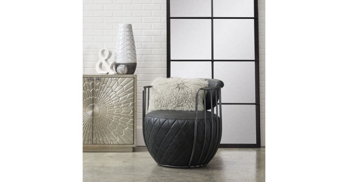 Delacora D296-700-1 Garbot 27" W Spindle Framed Modern Industrial Top ...