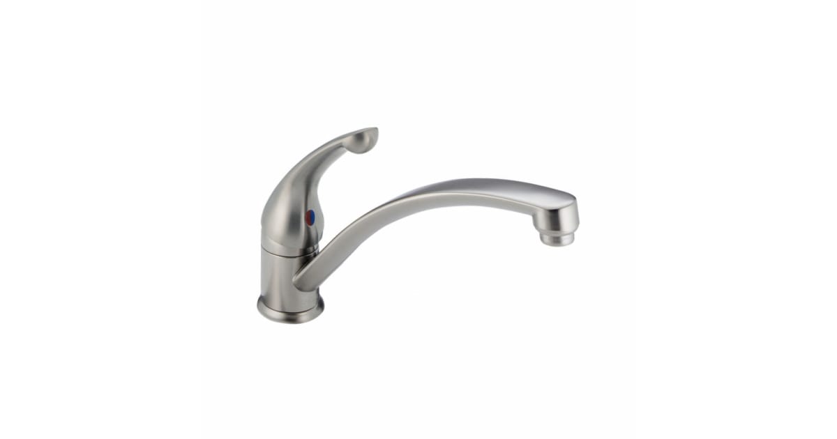 Delta 141-SSWF Single Handle Kitchen Faucet from the Signature Series ...