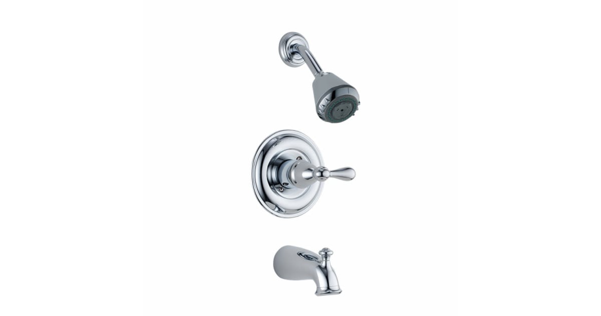 Delta Faucet Tub and Shower Single Handle from the Botanical series ...
