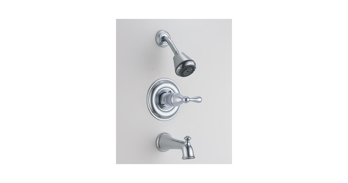 Delta Faucet Tub and Shower Single Handle from the Botanical series ...