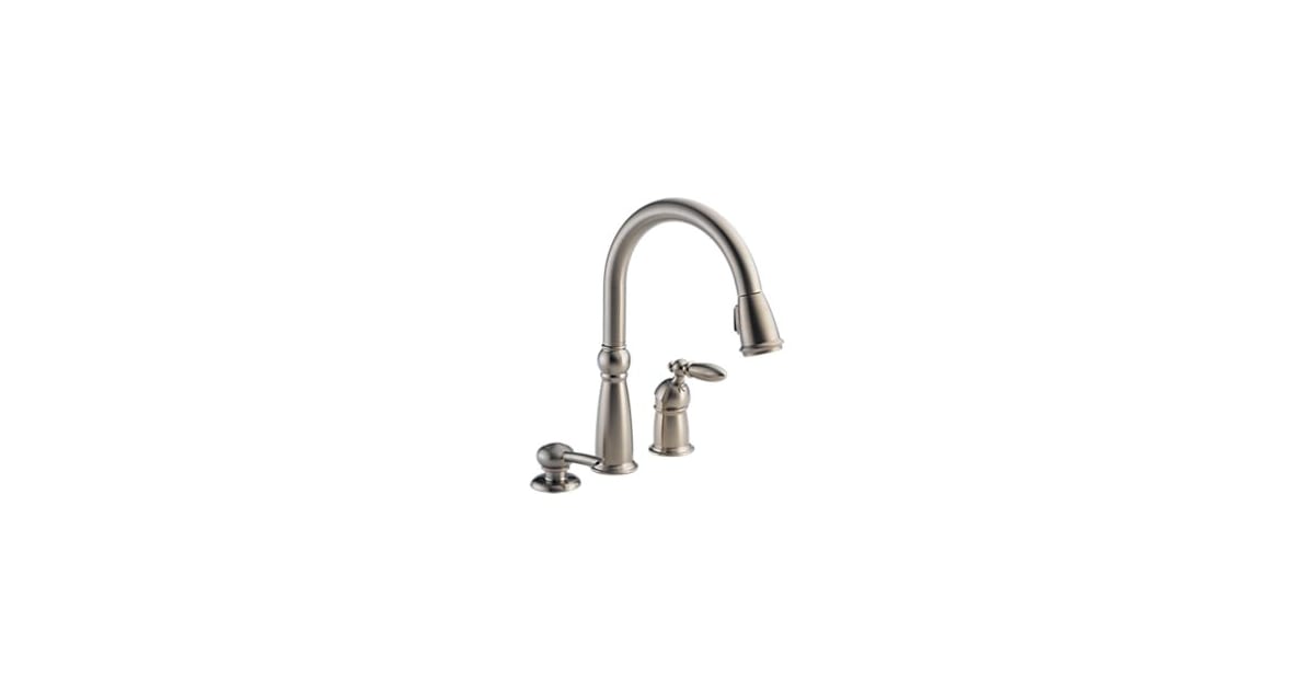 Delta 16955-SSSD-DST Victorian Pullout Spray Kitchen Faucet with ...