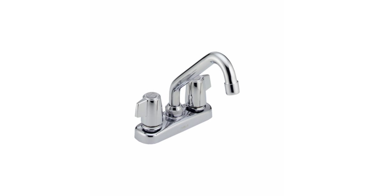 Delta 2133 Double Handle Laundry Faucet with 5 5/8" Aerator Spout from ...