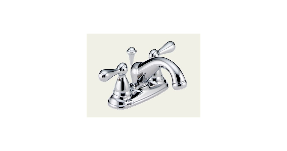 Delta 2580-217 Double Handle Centerset Lavatory Faucet with Metal Lever ...