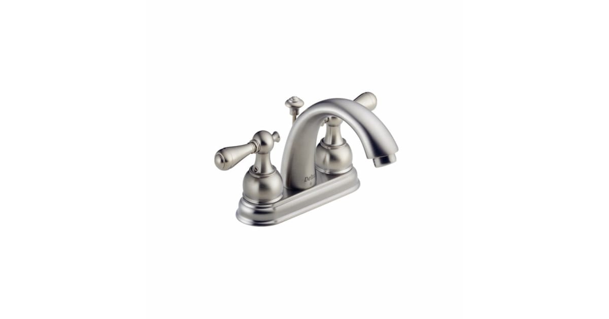 Delta 2583-SSLHP Double Handle Centerset Lavatory Faucet from the C ...