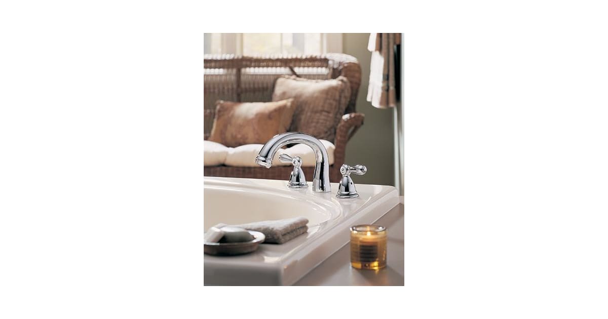 Delta 2765-LHP Faucet Roman Tub Double Handle from the Botanical series ...